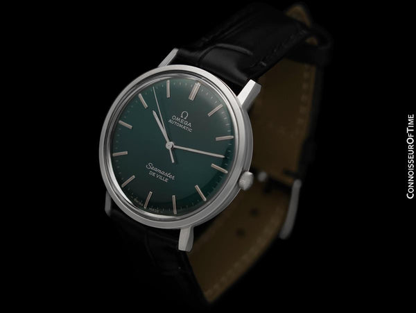 1966 Omega DeVille Vintage Mens Full Size Watch with Castleton Green D ...