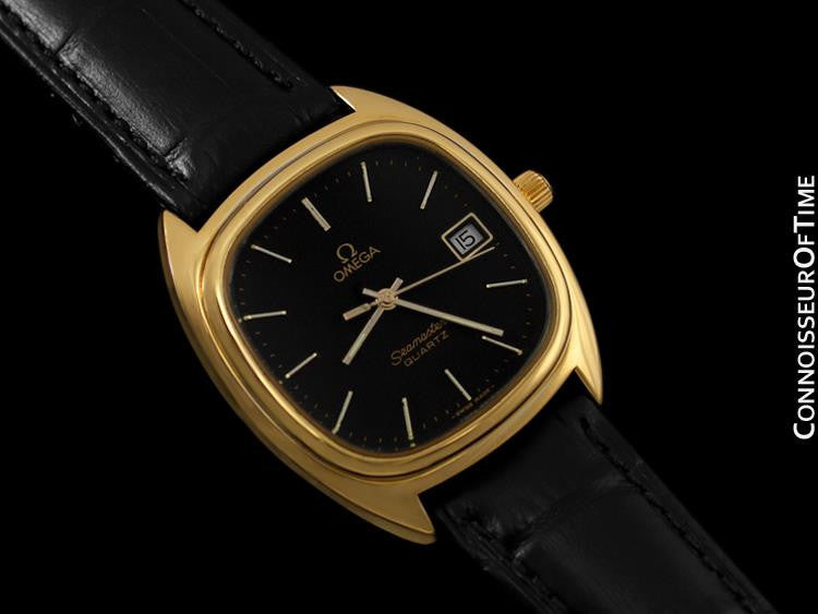 1980 Omega Seamaster Classic Vintage Mens Quartz Watch, Date 1980 Omega Seamaster Classic Vintage Mens Quartz Watch, Date